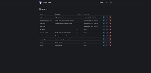 Pingvin Share - Self-Hosted File Sharing WeTransfer Alternative